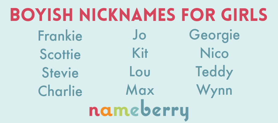 Boyish Nicknames for Girls | Nameberry